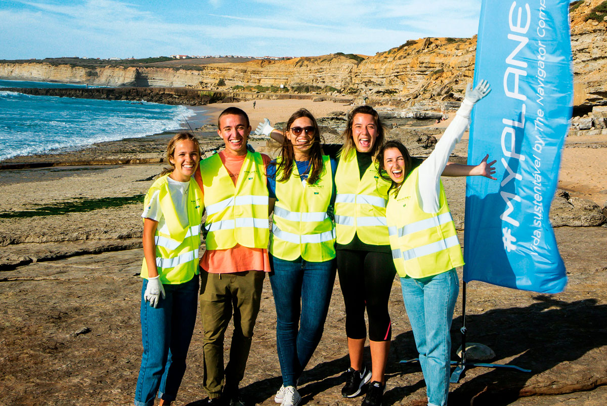A primeira ação Ocean Hope com o apoio #MYPLANET